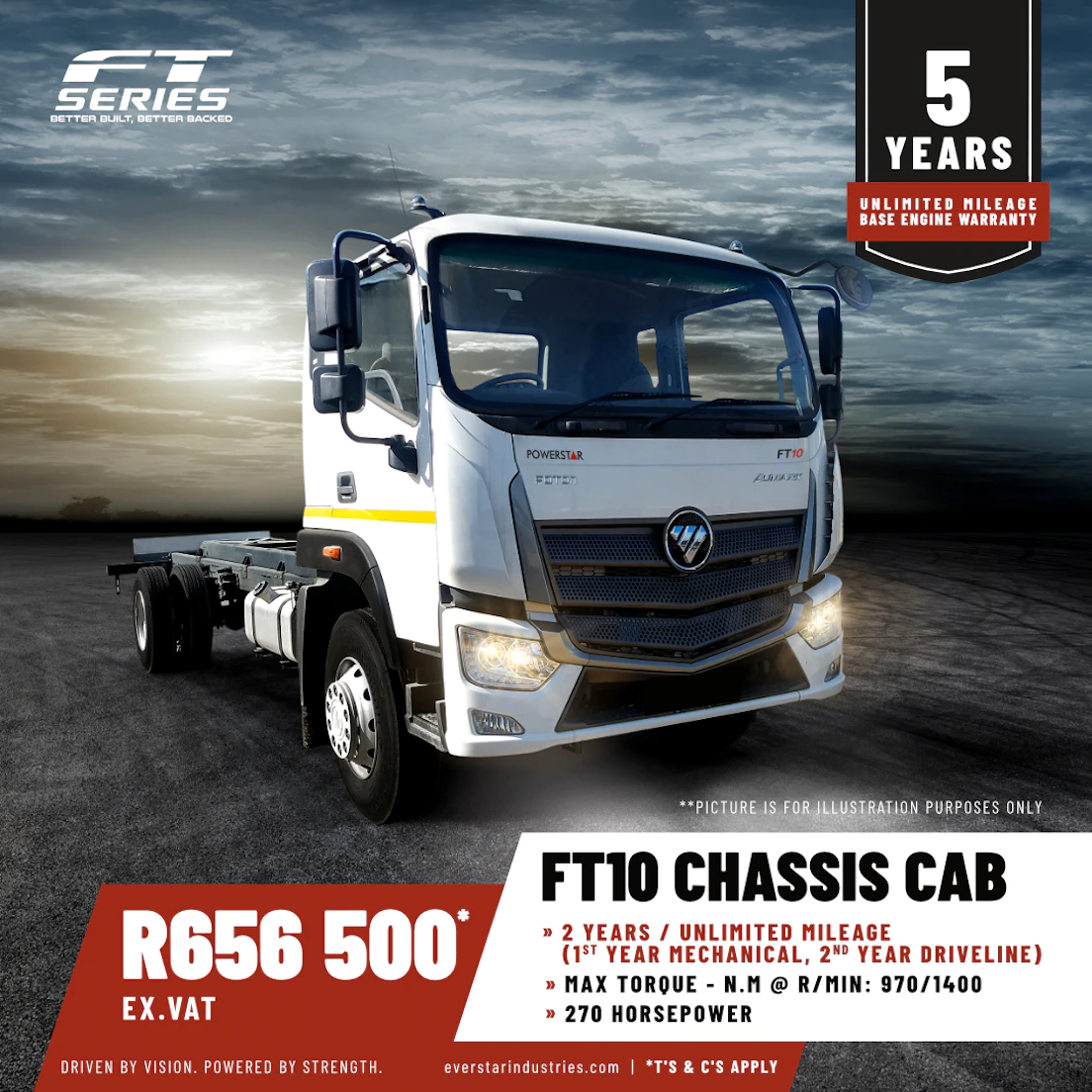 Powerstar FT10 Chassis Cab — Ever Star Industries